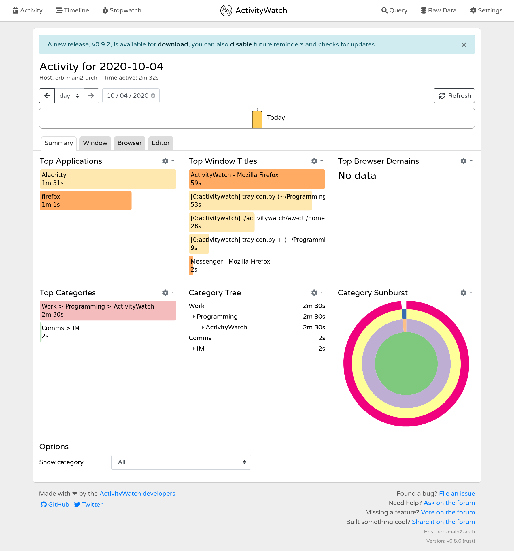 v0.10.0 release checklist · Issue #490 · ActivityWatch/activitywatch · GitHub