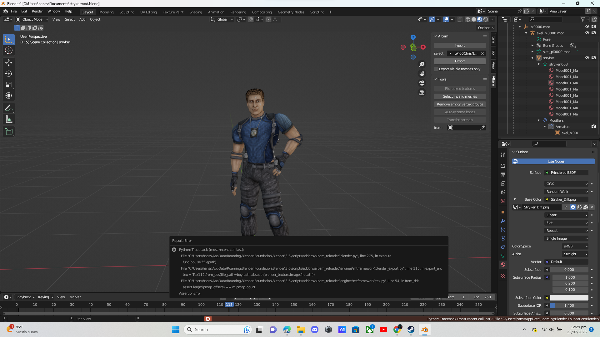 Error when exporting model · Issue #21 · HenryOfCarim/albam_reloaded · GitHub