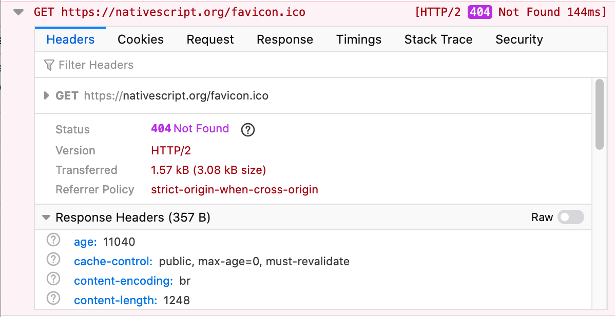 Doesn't anyone noticed that the favicon of https://nativescript.org/ is missing? · Issue #9361 ...