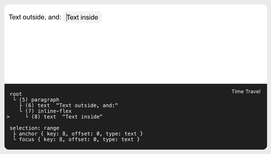 Bug: selection can move, but not extend, out of inline-flex nodes · Issue #2991 · facebook ...