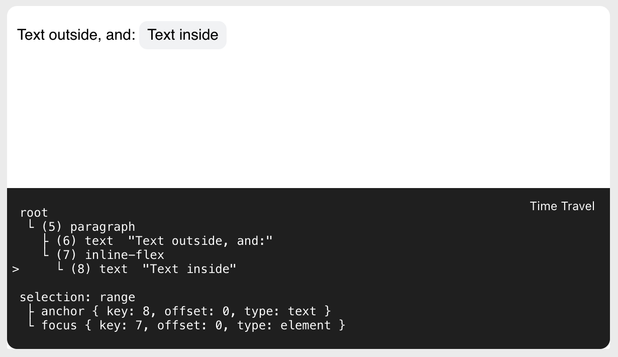 Bug: selection can move, but not extend, out of inline-flex nodes · Issue #2991 · facebook ...