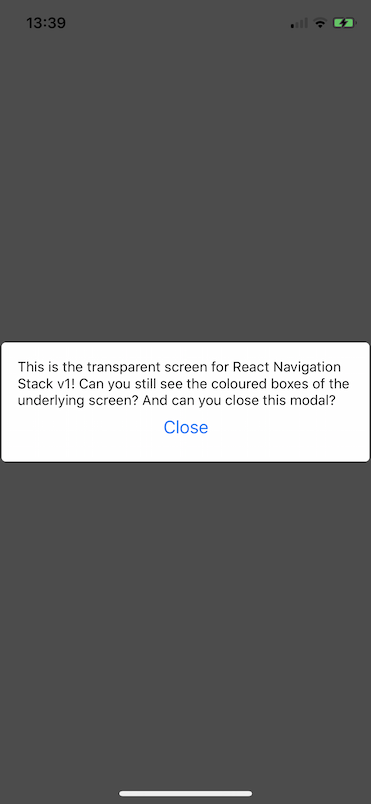 [v1.10.3] Underlying screen is not visible when using screens with a transparent background ...