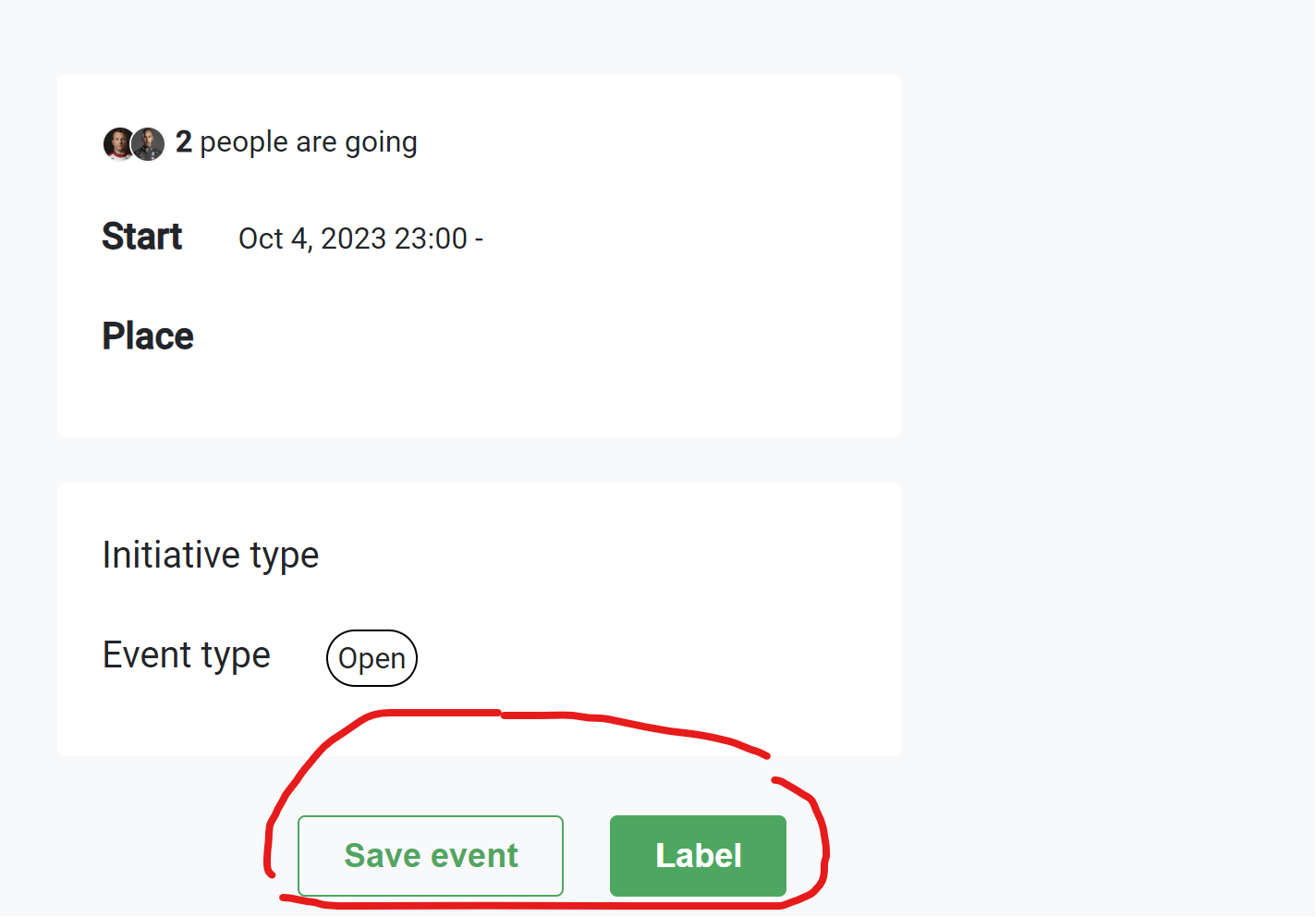 [Create event / Preview event] User is able to see unnecessary buttons on the preview page ...