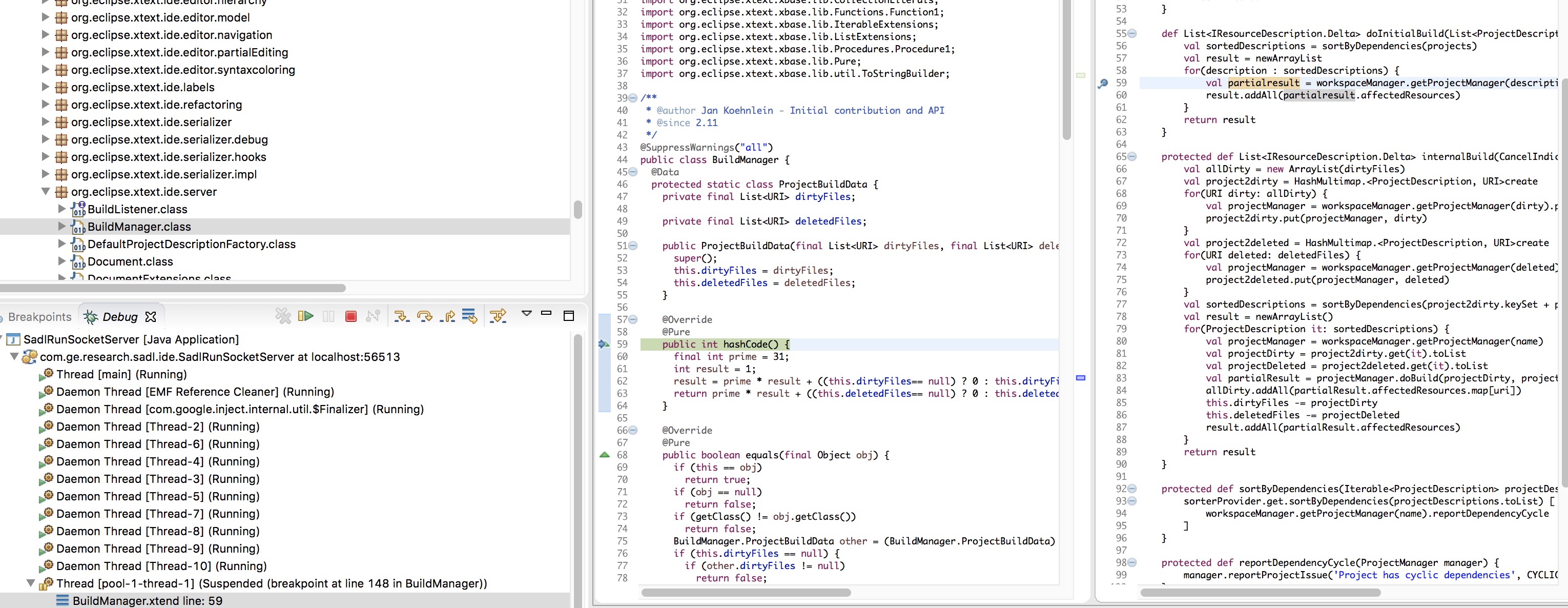 The Source Mapping Between The Xtend And The Generated Java Files Are Messed Up · Issue 2546 5656