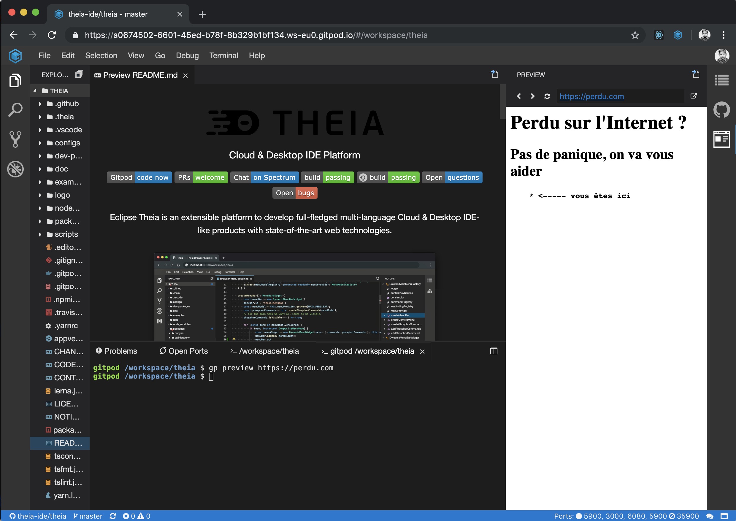 how to run the project that under packages? eg mini-browser · Issue #5605 · eclipse-theia/theia ...