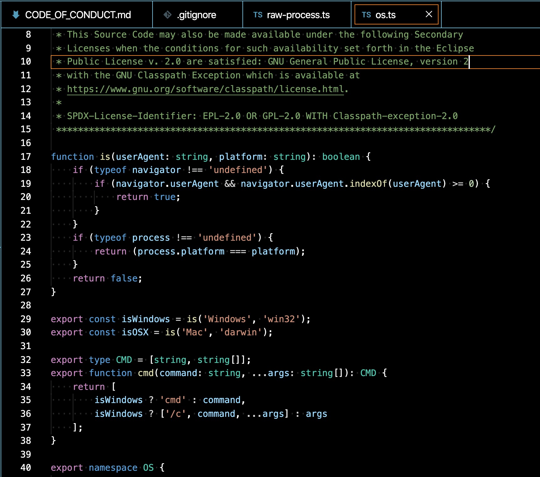 [TS] Syntax coloring differs from VS Code with the HC theme · Issue #7489 · eclipse-theia/theia ...
