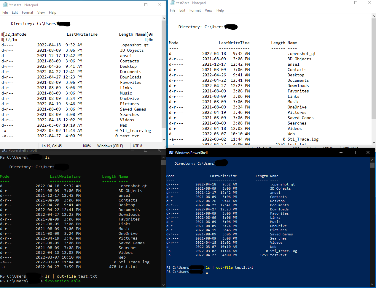 Out File Exports Powershells Colors · Issue 17206 · Powershell Powershell · Github