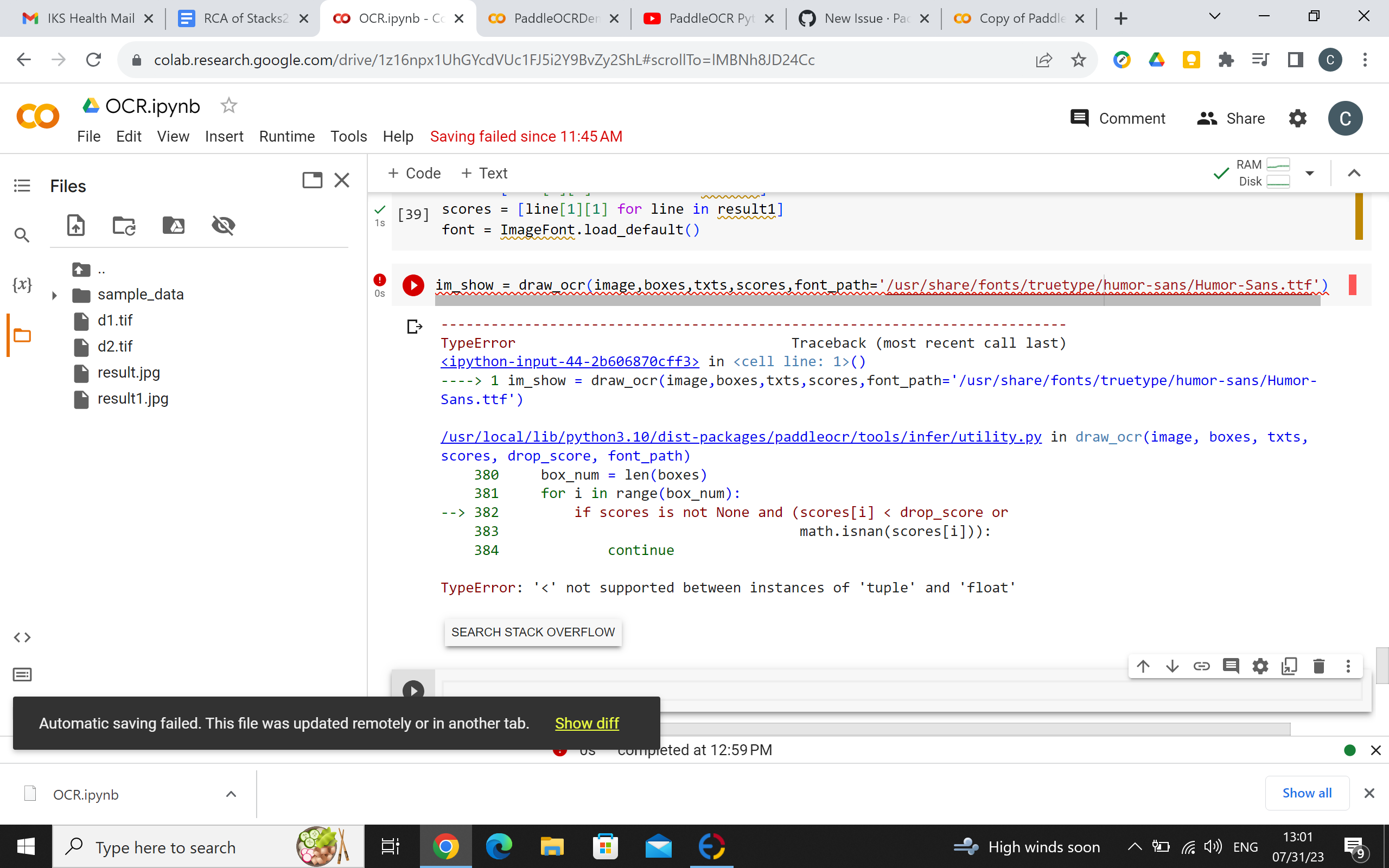 draw_ocr shows error · Issue #10511 · PaddlePaddle/PaddleOCR · GitHub