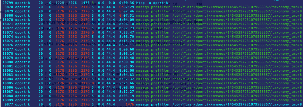 easy-taxonomy processes enter D state after prefiltering seemingly complete · Issue #423 ...