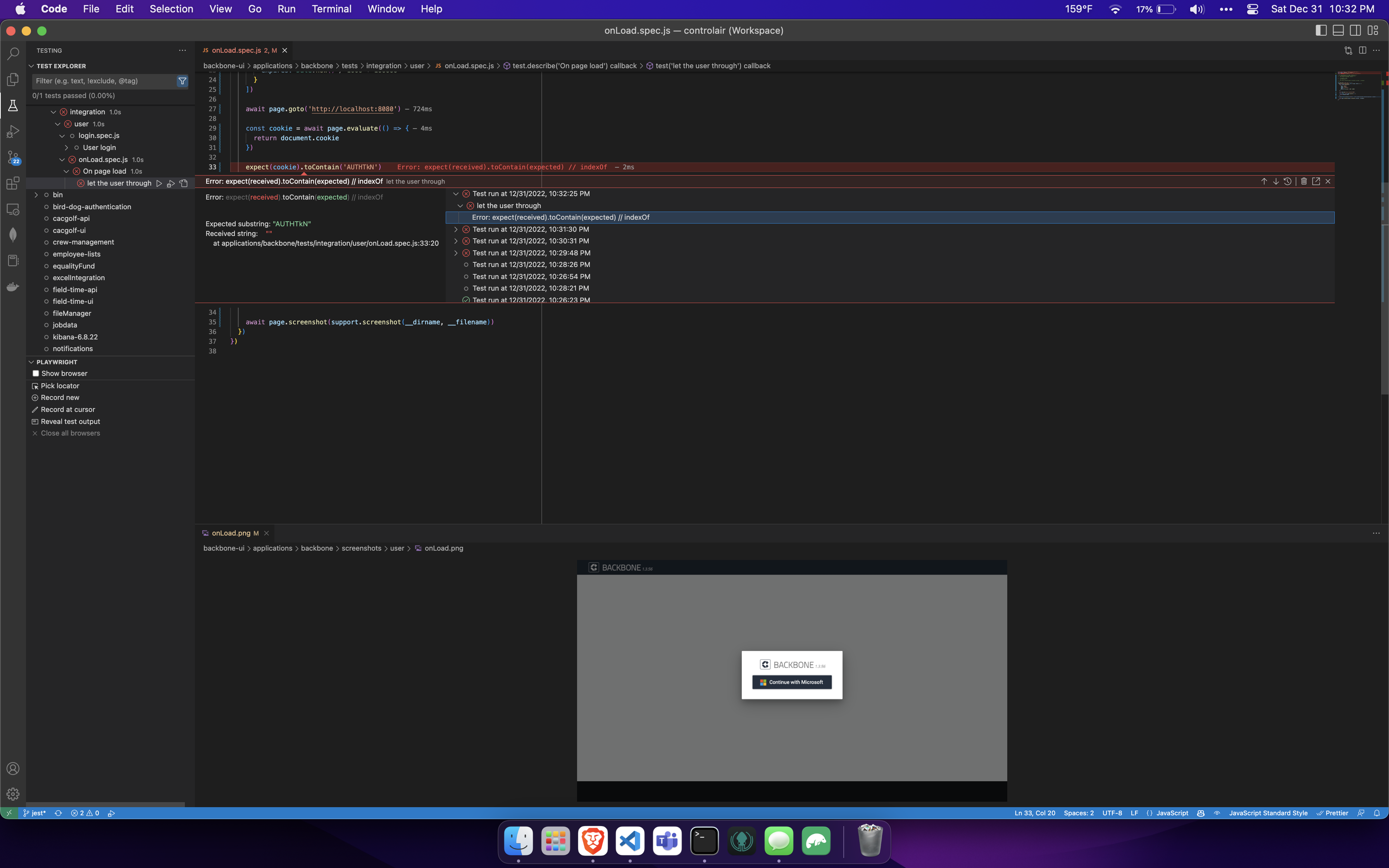 [BUG] setting a cookie in playwright but unable to retrieve it in application · Issue #19810 ...