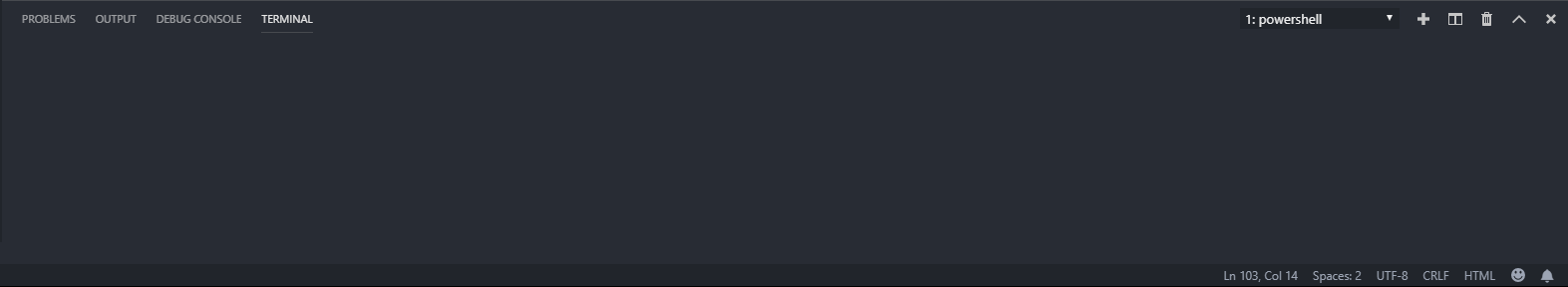 Terminal empty w/ PS after opening vs code · Issue #69809 · microsoft ...