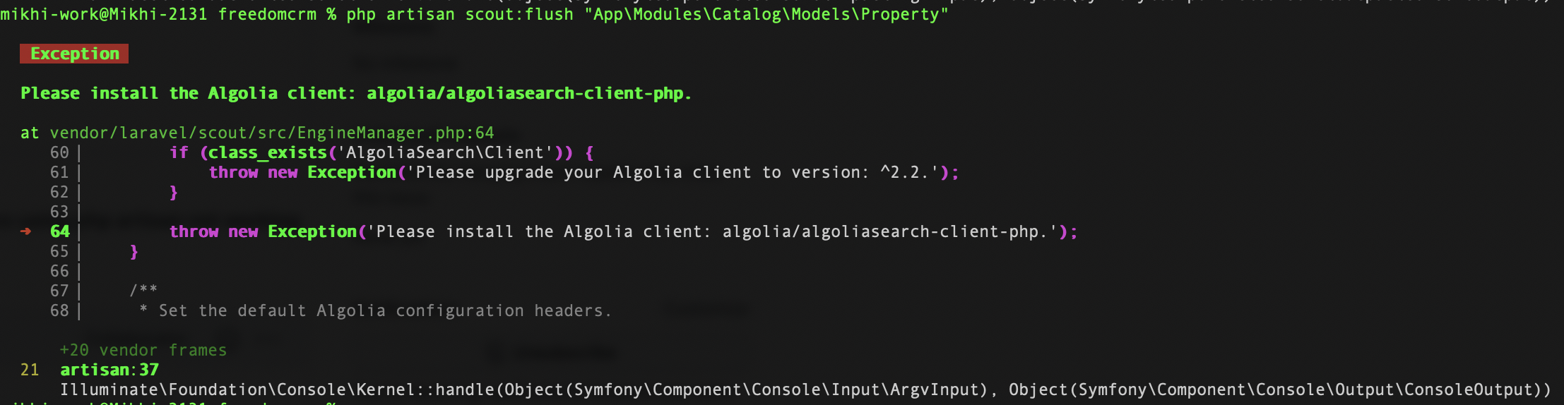 Creating Index Using Php Artisan Not Working Issue 115 Meilisearch Creating Index Using Php Artisan Not Working Issue 115 Meilisearch