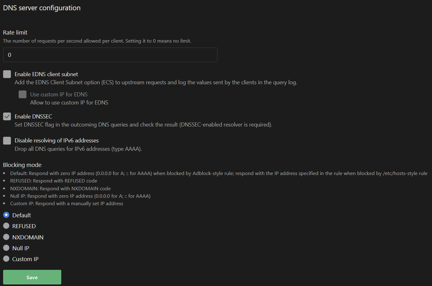 Add Possibility To Redirect A Domain Or Add Html Code In Blocked Dns 