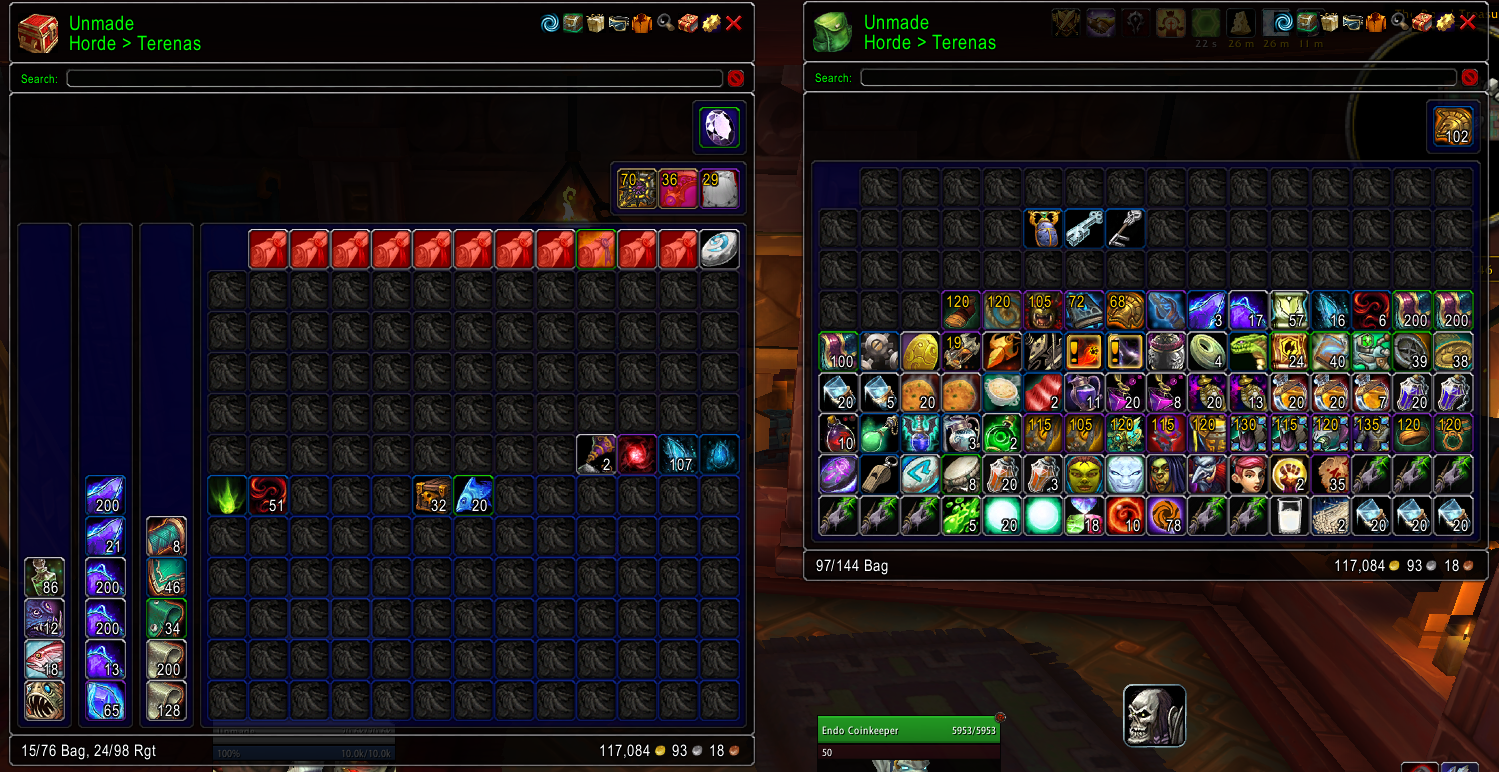 Bars disappearing randomly, dumping items in main bag · Issue #1397 ...