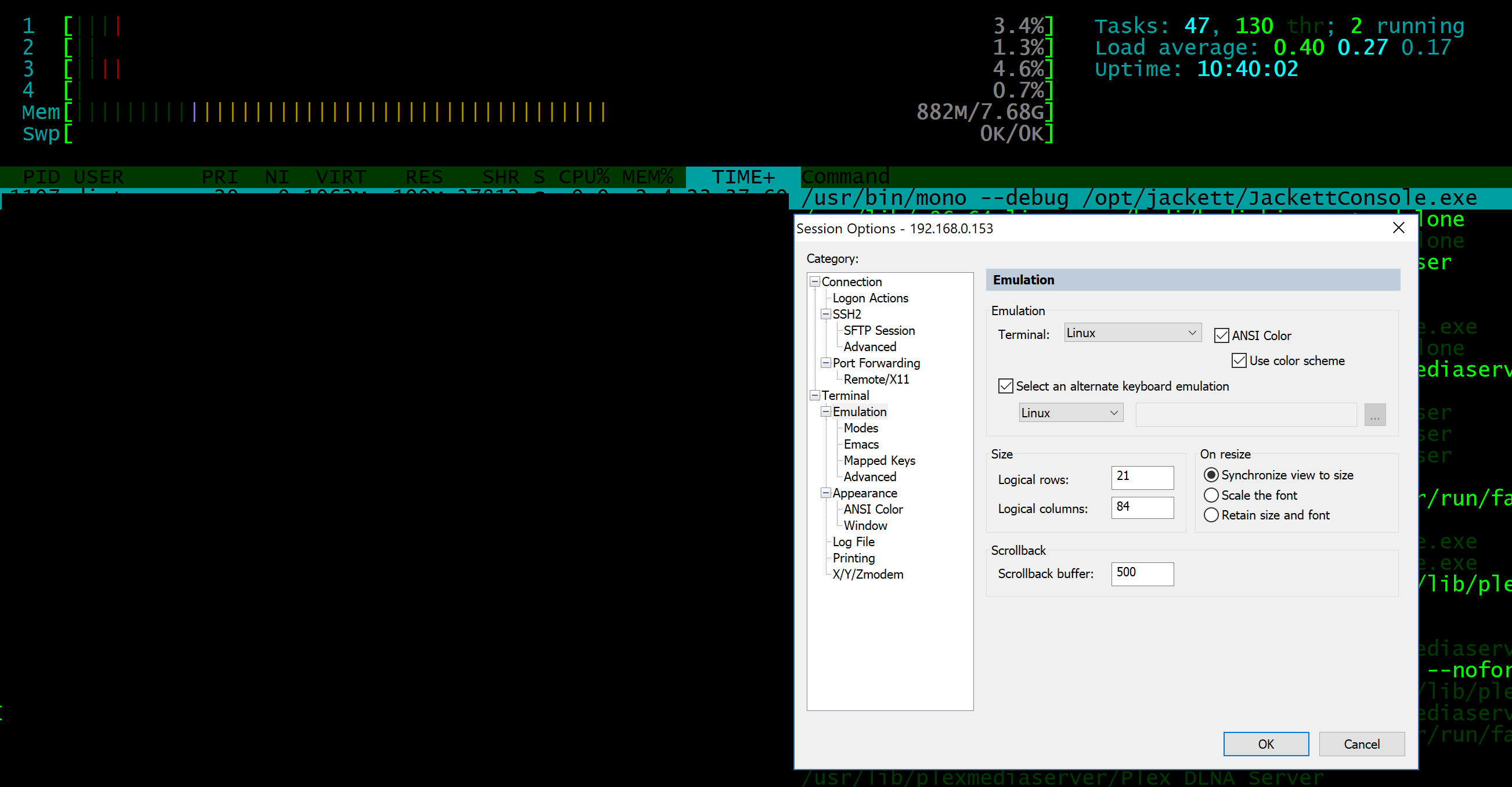 Layout messed up for htop · Issue #116 · PowerShell/Win32-OpenSSH · GitHub