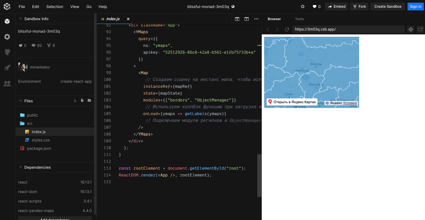 Подпись полигонов · Issue #198 · gribnoysup/react-yandex-maps · GitHub