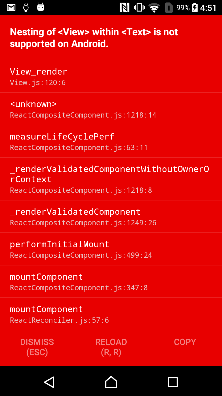 Nesting Of Within Is Not Supported On Android · Issue 1 · Dohooo React Native Table Component