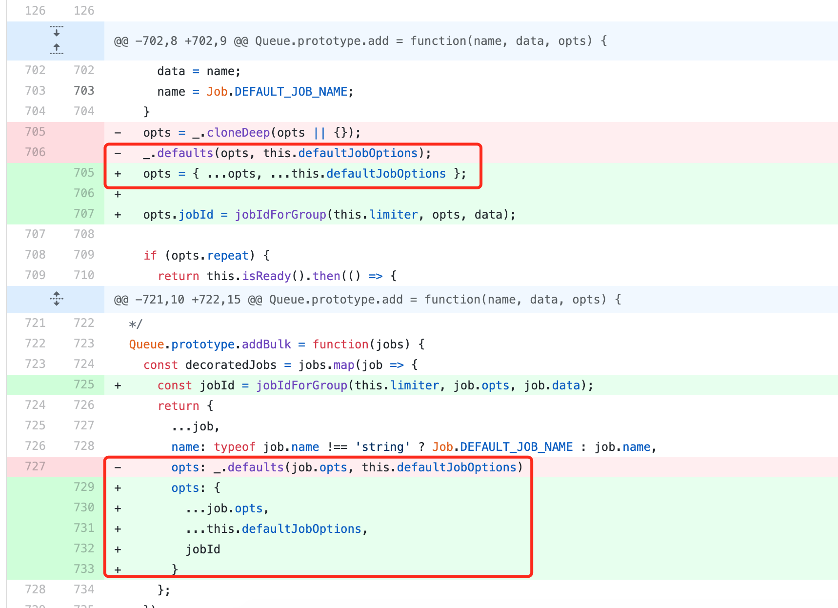 Custom options get overridden by default options when adding a job · Issue #1860 · OptimalBits ...