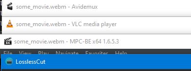 Titlebar does not change to input video's name. · Issue #1466 · mifi/lossless-cut · GitHub