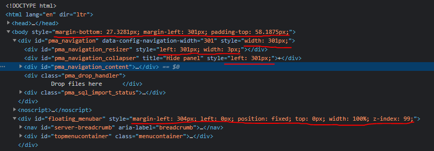 Reflow issues · Issue #16717 · phpmyadmin/phpmyadmin · GitHub