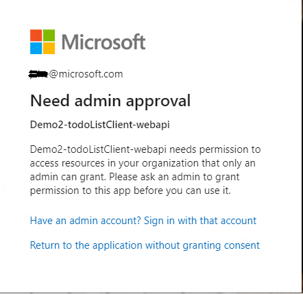 Why "need admin approval" is required for sample · Issue #309 · Azure-Samples/active-directory ...