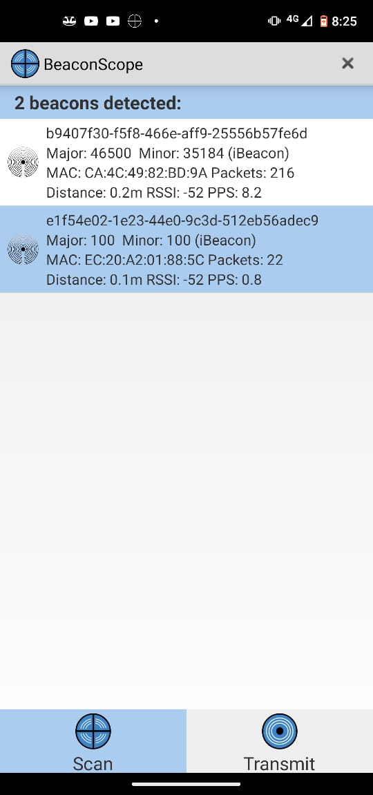 Library Always Detect Estimote White Beacon Model To A Distance Lower Than One Meter · Issue