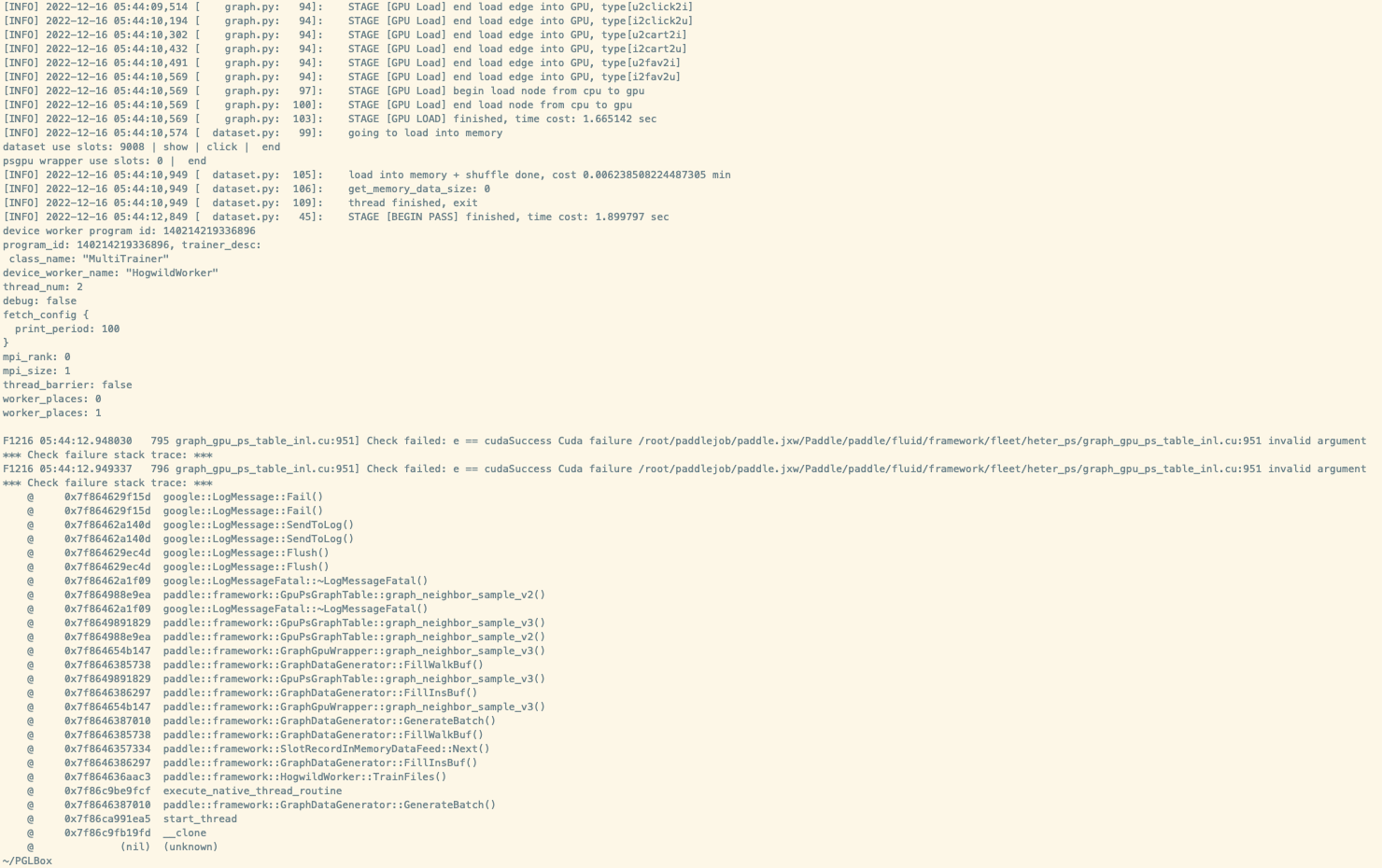 PGL Box 报错 · Issue #517 · PaddlePaddle/PGL · GitHub
