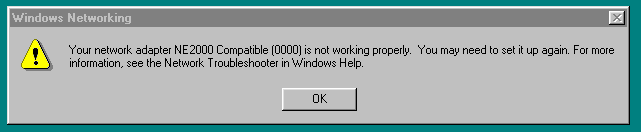 Windows 95 Cannot connect to Internet even with drivers installed ...
