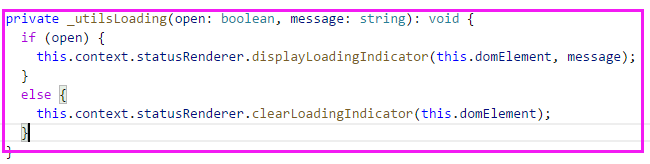 this.context.statusRenderer.displayLoadingIndicator to display a ...