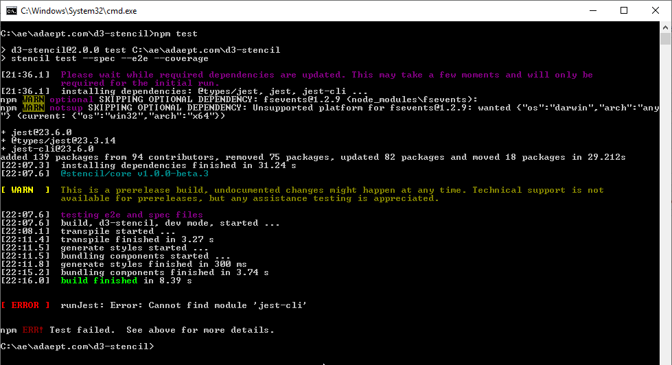 Core Is Forcing Lower Version Of Jest Than Stencil · Issue 1559 · Ionic Team Stencil · Github