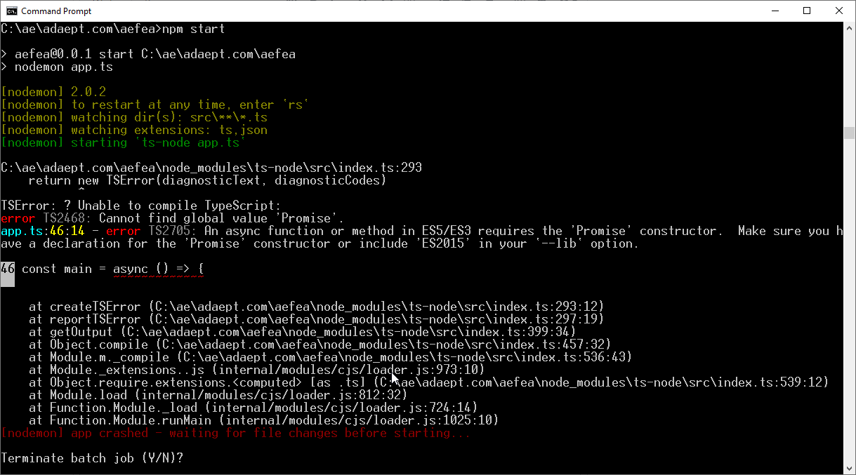 error TS2468: Cannot find global value 'Promise' · Issue #1756 ...