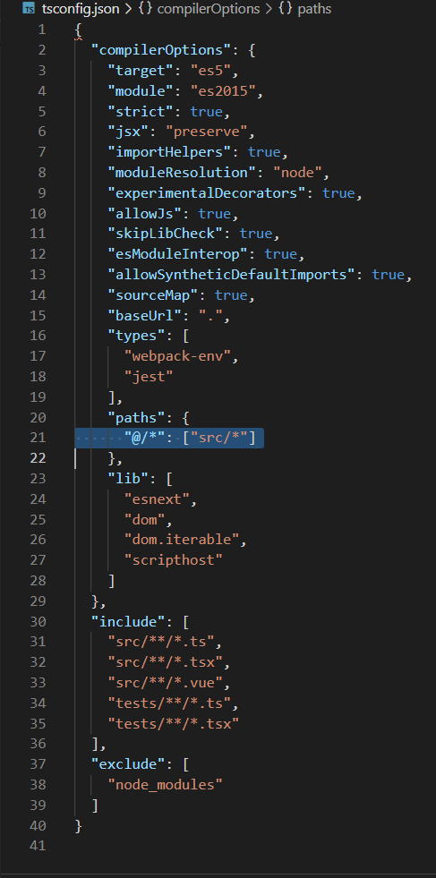 Volar Not Recognising Webpack Alias In Typescript Vue Sfcs · Issue