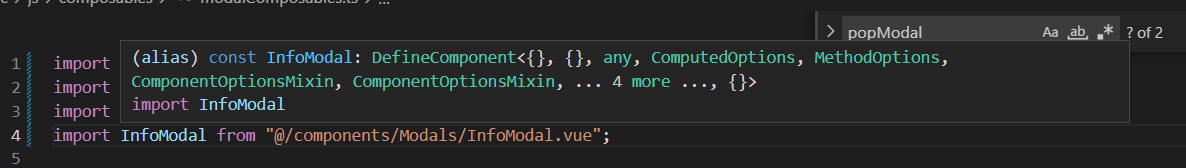 Vue Components Imported With Into Script Setup Have No Type · Issue 1508 · Vuejslanguage