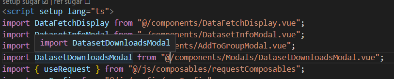 Vue components imported with @ into script setup have no type · Issue ...