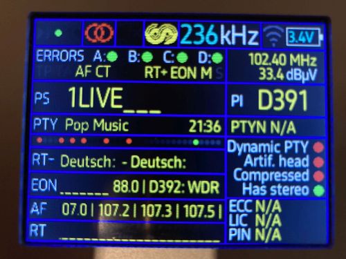 RT+ first shows mylanguage[0] · Issue #203 · PE5PVB/TEF6686_ESP32 · GitHub