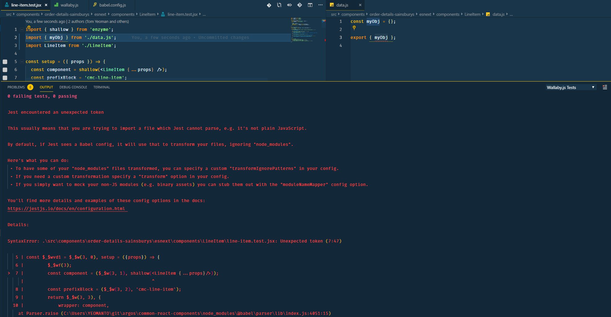Unable to import named / default exports · Issue #2006 · wallabyjs/public · GitHub