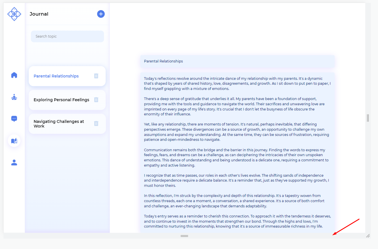 Add space between the bottom of the input field and the end of the screen in case of a long ...