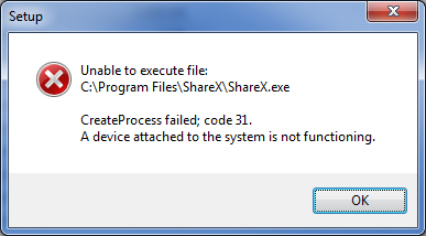 Unable to execute file · Issue #3057 · ShareX/ShareX · GitHub