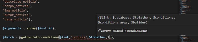 Glitch When Showing Parameters Arguments On A Function · Issue 752