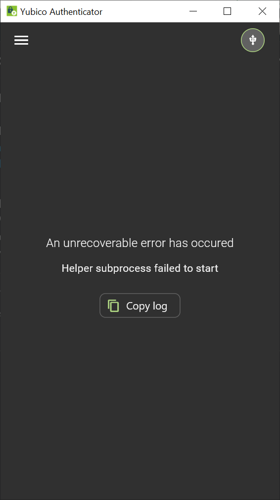 Detect A Non Working Helper And Show It In The Ui By Dainnilsson · Pull Request 847 · Yubico