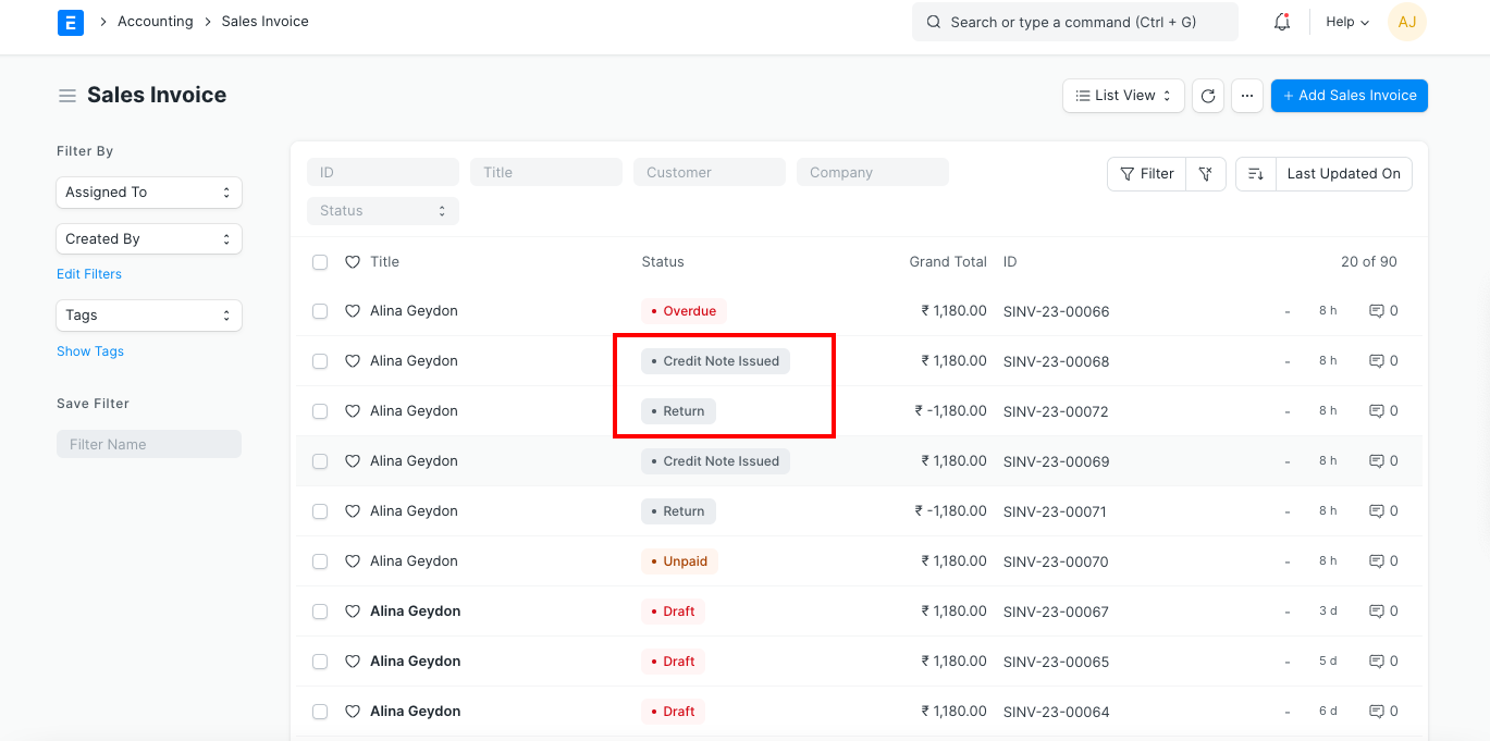 Bifurcation between unadjusted and adjusted return invoices · Issue #37274 · frappe/erpnext · GitHub