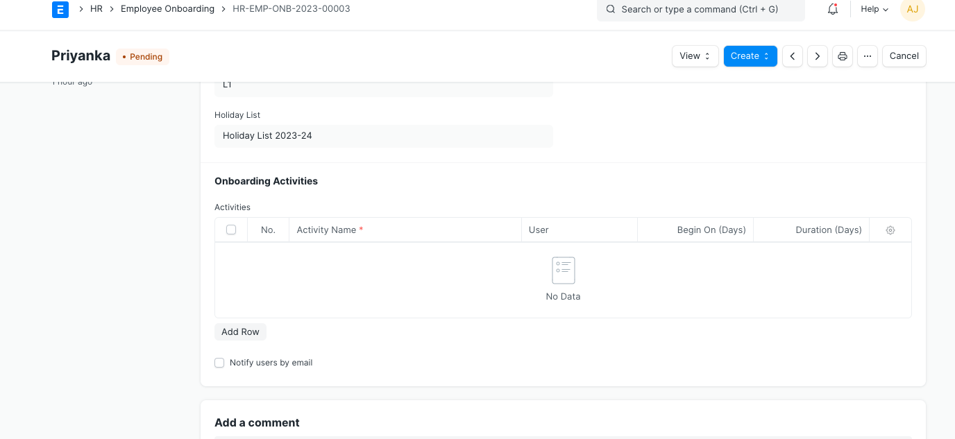 To give user the option to mark Employee Onboarding as "Completed" · Issue #931 · frappe/hrms ...