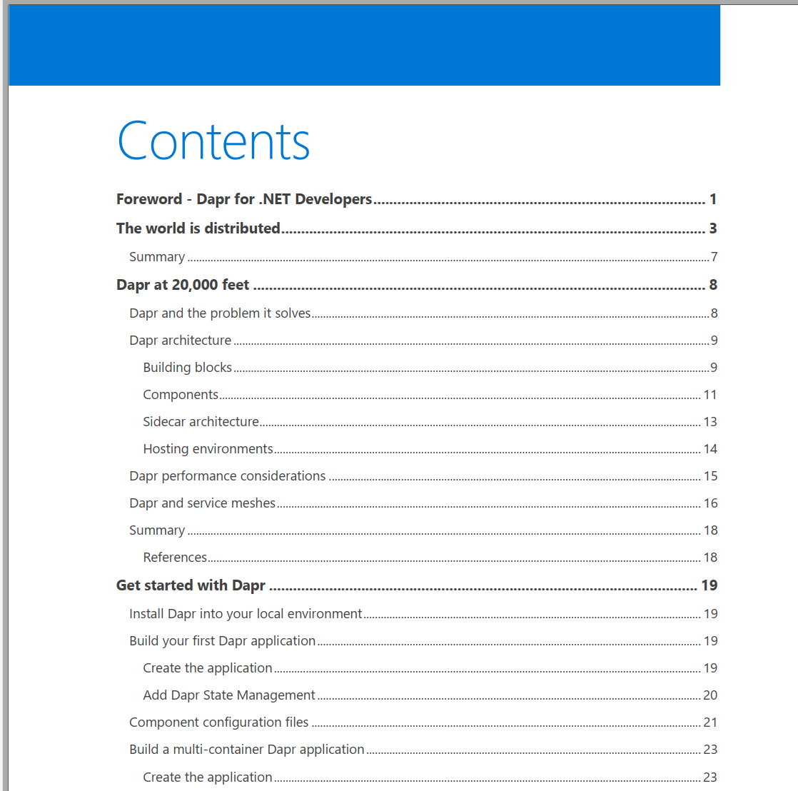 No bookmarks in the Dapr for .NET Developers "book" · Issue #29413 · dotnet/docs · GitHub