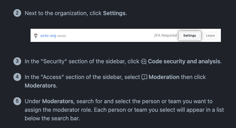 Remove Extra Step In Managing Moderators · Issue 18748 · Githubdocs · Github 6784