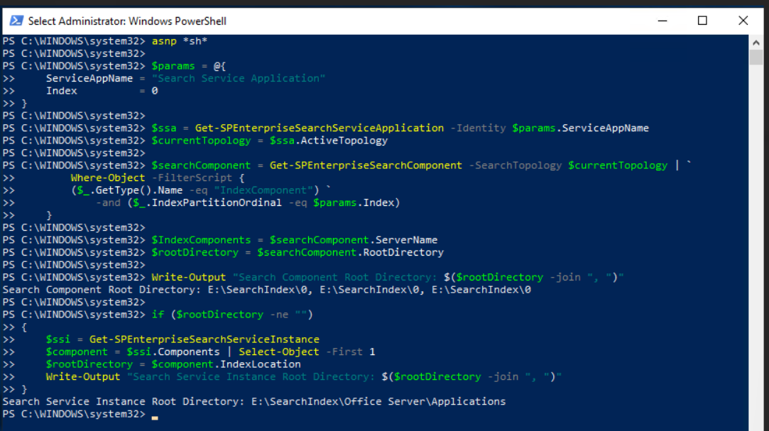 MSFT_SPSearchIndexPartition: ReverseDSC returns list of strings for RootDirectory · Issue #1376 ...