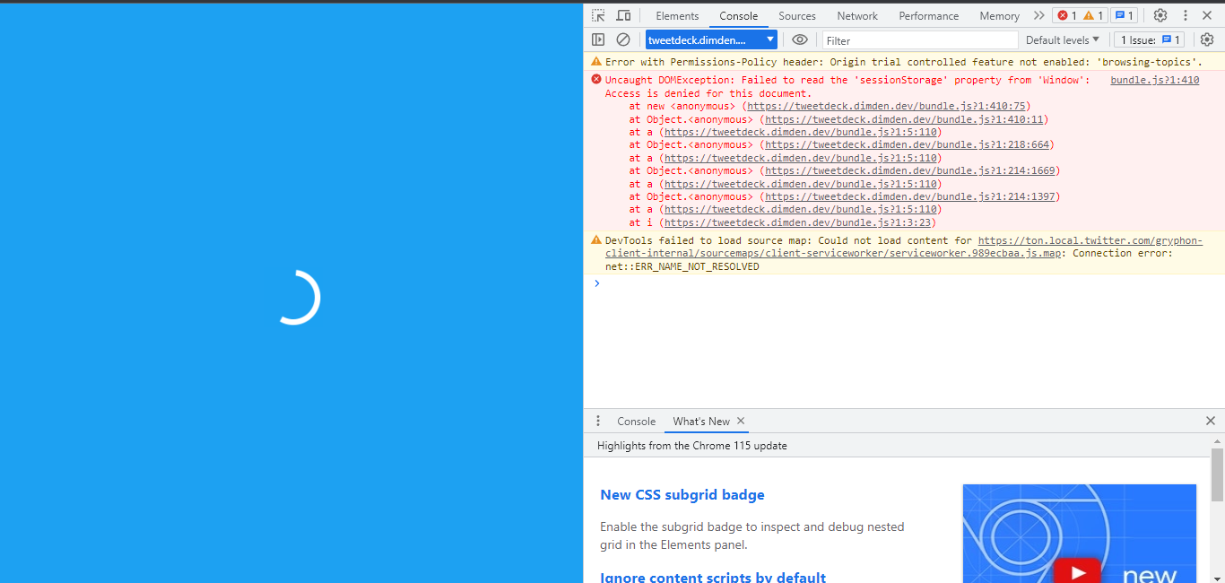 Tweetdeck doesn't load · Issue #4 · dimdenGD/OldTweetDeck · GitHub