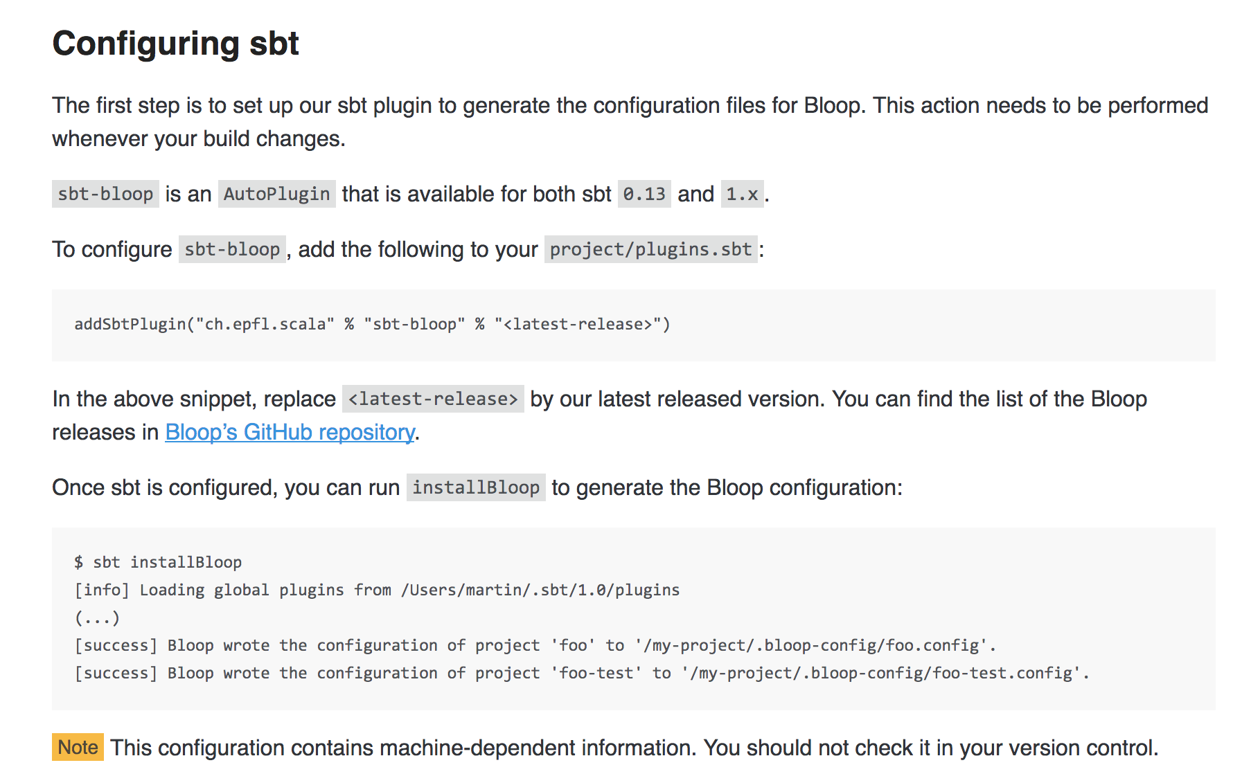 Copy-paste friendly addSbtPlugin · Issue #298 · scalacenter/bloop · GitHub
