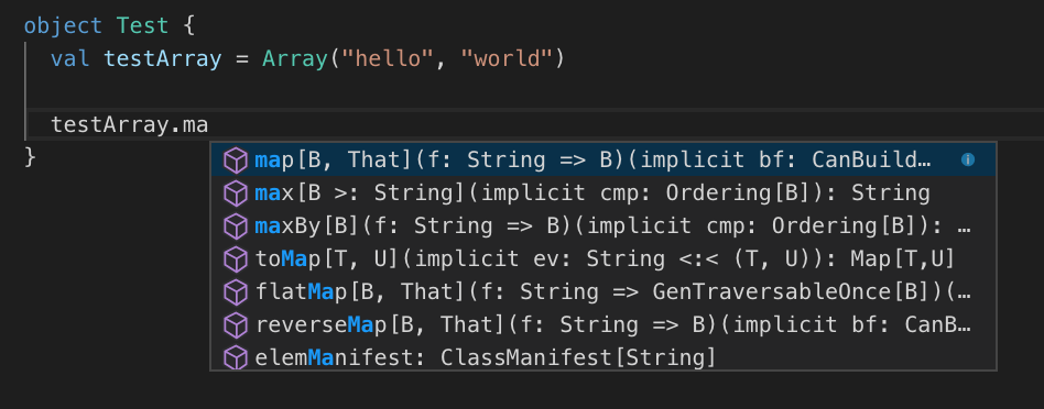 No completions when using -Xcheck-null scalac flag · Issue #690 · scalameta/metals · GitHub