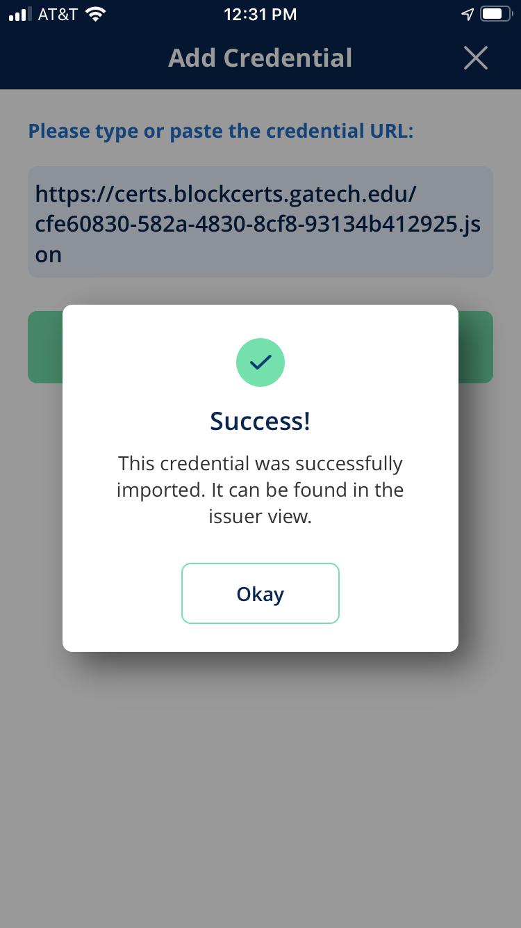 Error This Doesnt Appear To Be A Valid Credential File · Issue 47 · Blockchain Certificates