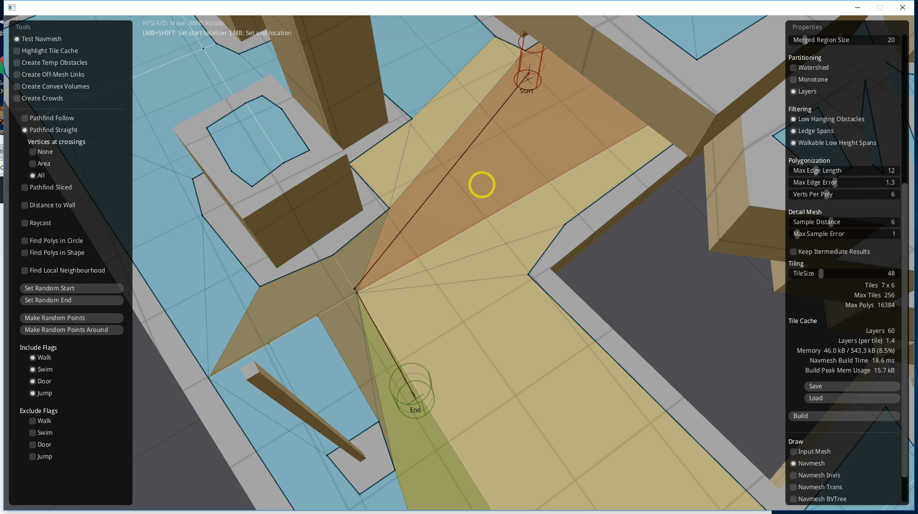 Get Strange path for "path follow" and "path straight" · Issue #302 · recastnavigation ...